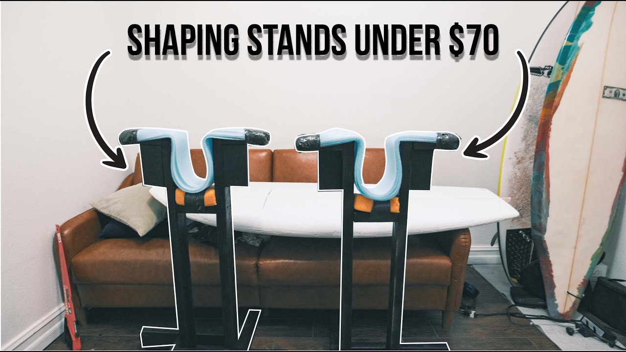 Making a SurfBoard Shaping Stand for Under $70 - YouTube