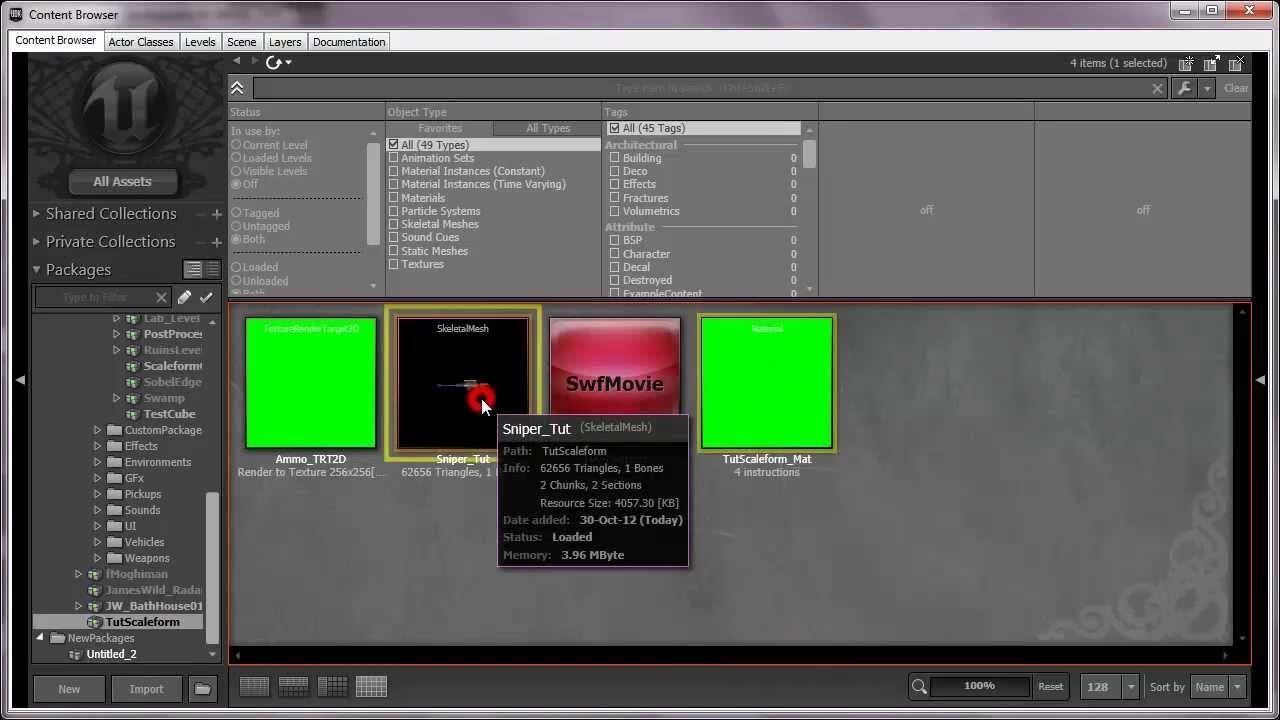 [Tutorial] UDK Scaleform Ammo Display on Weapon - YouTube