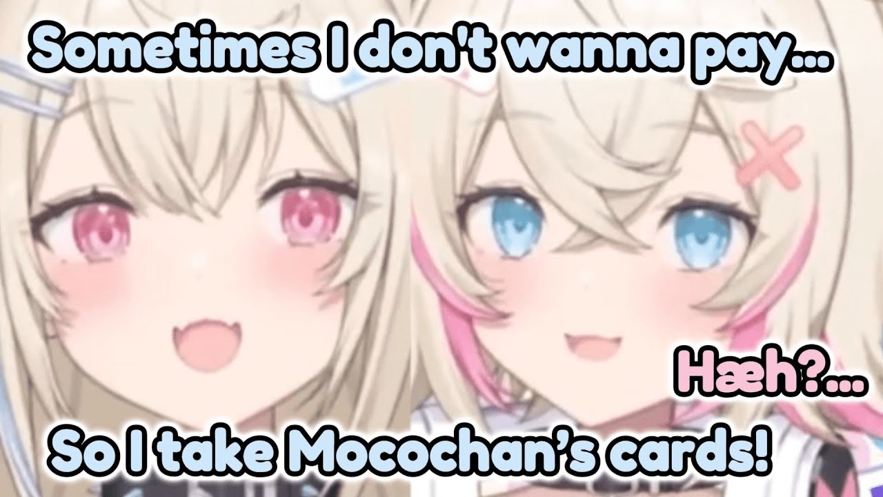 Fuwawa yoinks Mococo's cards... [hololive / fuwamoco] - YouTube