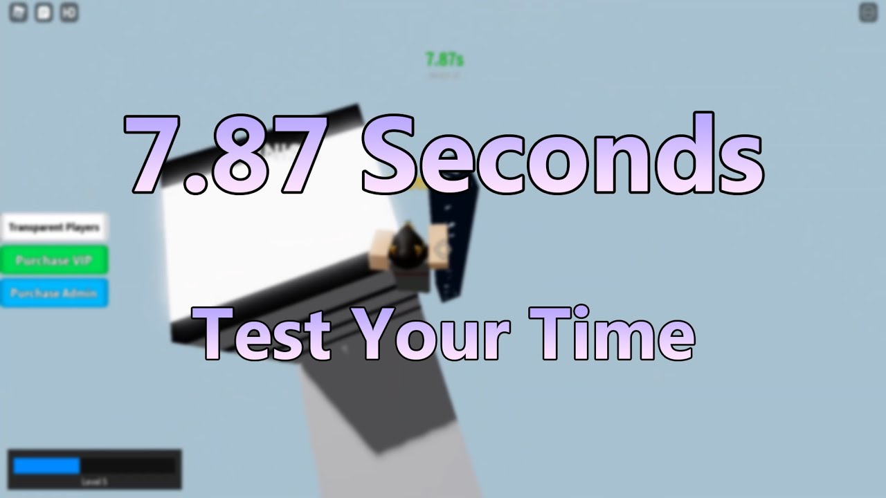 [ROBLOX] Test Your Time 7.87 Seconds - YouTube
