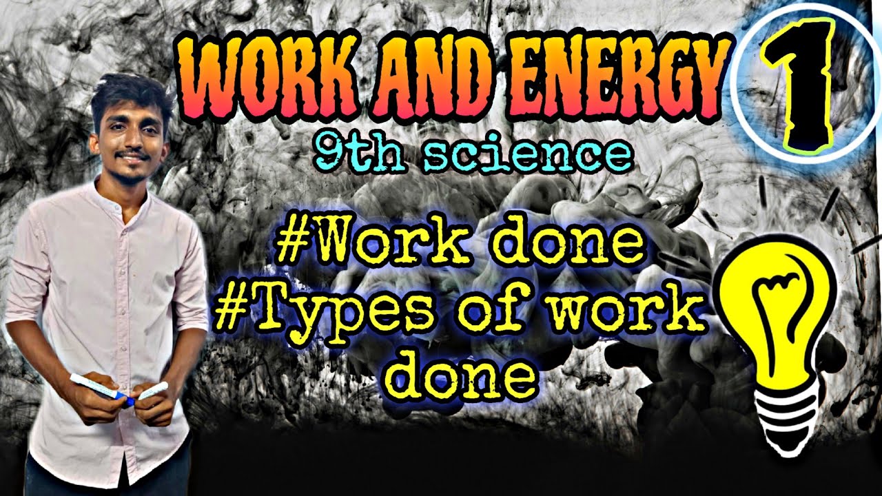WORK & ENERGY-1 || What is Work done,types of Work done | 9th science ...