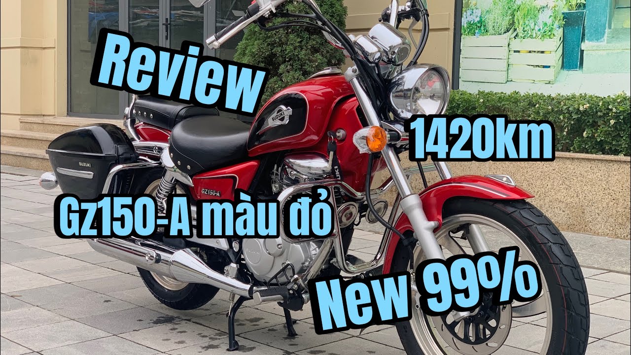 Minh Hiếu Motor Review xe GZ150-A màu đỏ 1400km alo 0987722950 - YouTube