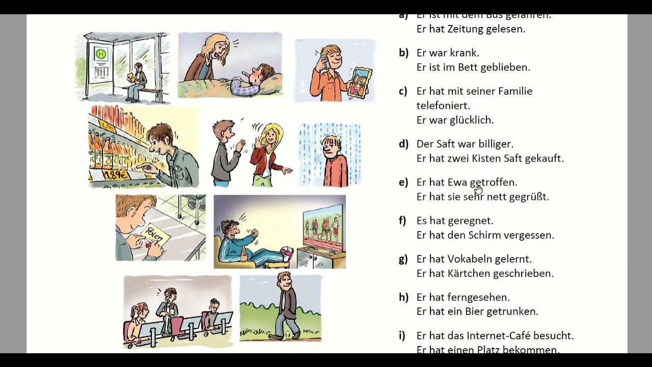 Linie 1 A2 Arbeitsblätter Grammatik - Klett Sprachen 5 - YouTube