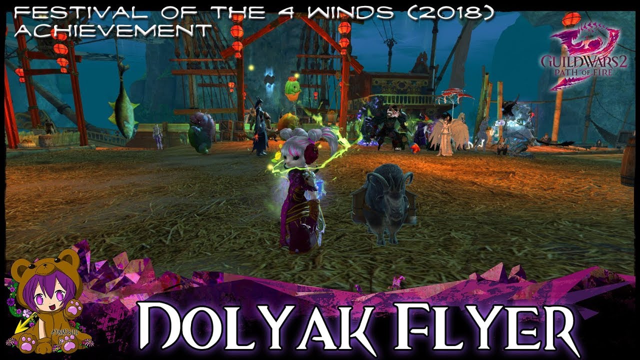 GW2 Dolyak Flyer | Festival of the Four Winds achievement - YouTube