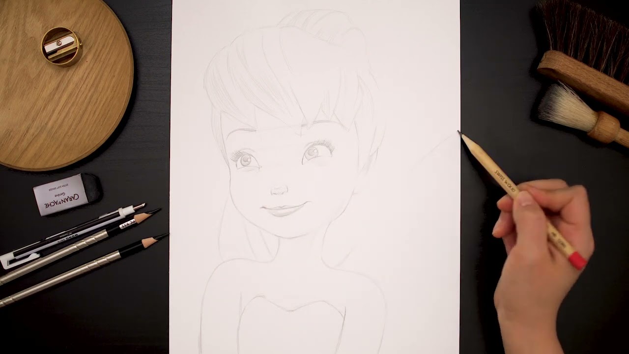 Drawing Sketch Tinker Bell [Drawing Hands] - YouTube