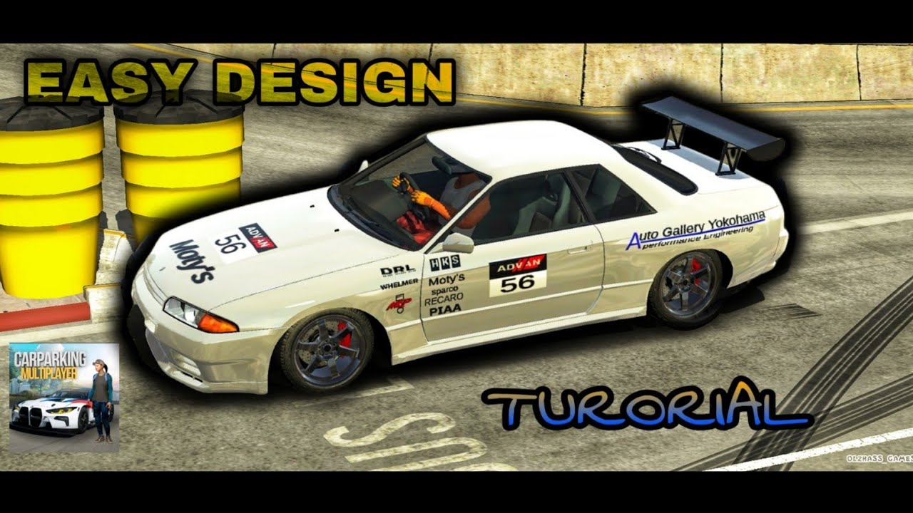 R32 NISSAN SKYLINE SIMPLE DESIGN TUTORIAL - YouTube