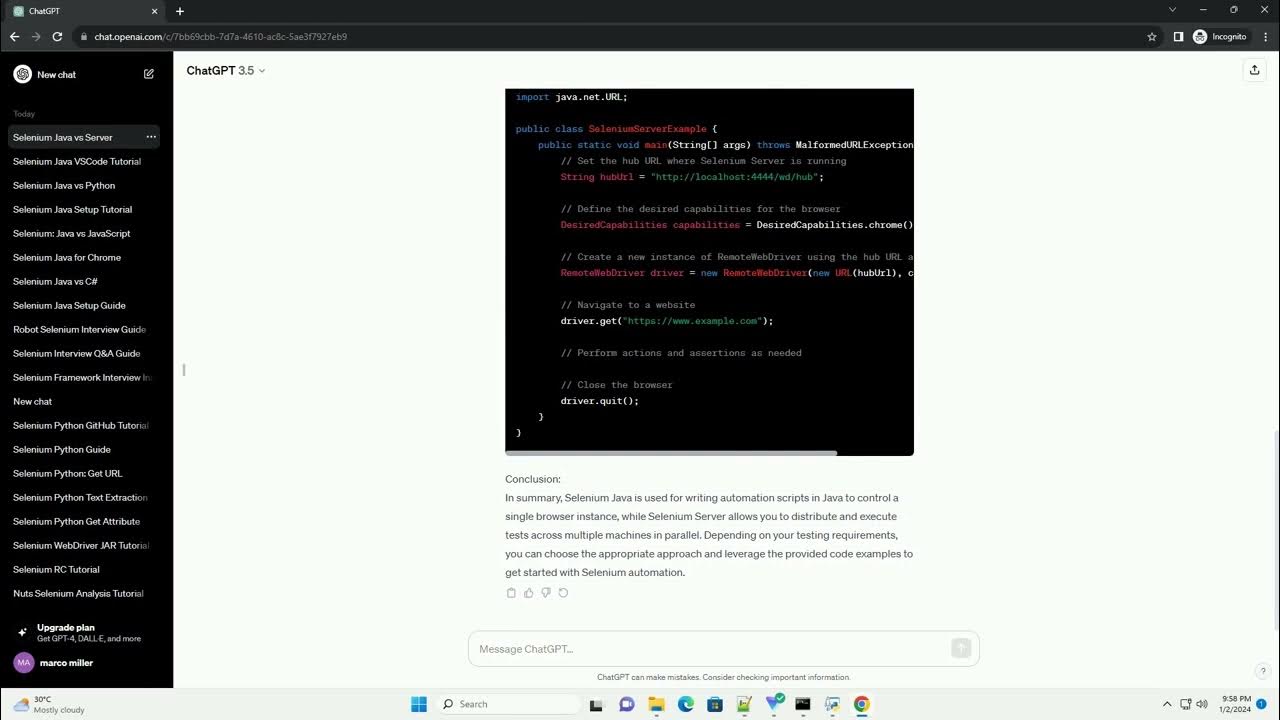 selenium java vs selenium server - YouTube