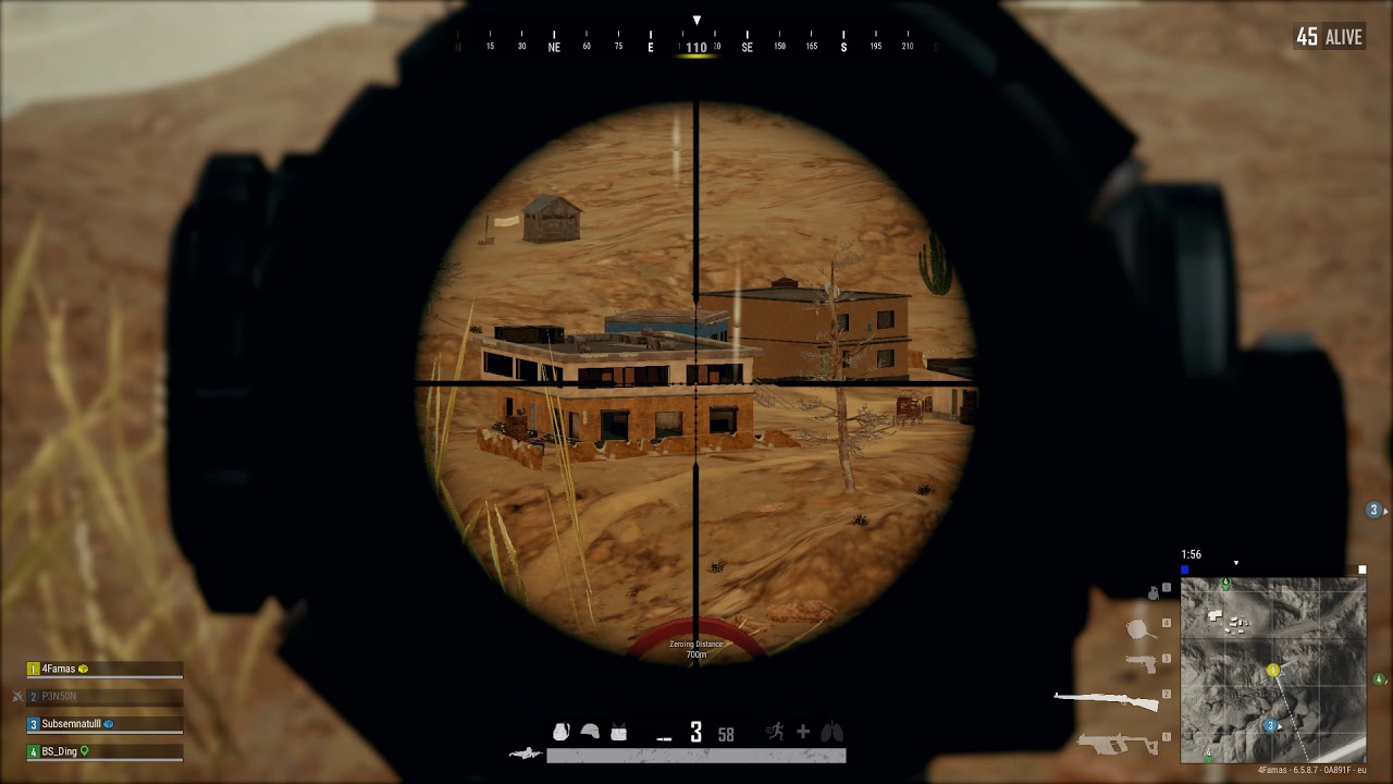 PUBG - Incredible knock headshot from 700m - YouTube