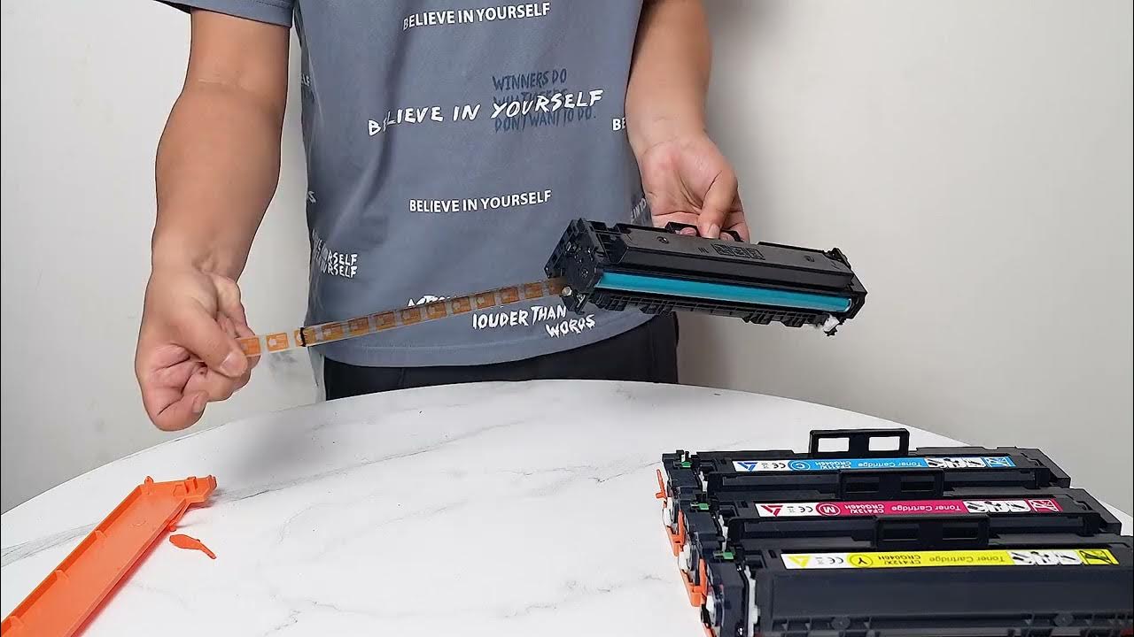 Tutorial | How to Install HP CF410 Toner Cartridge in Printer - YouTube