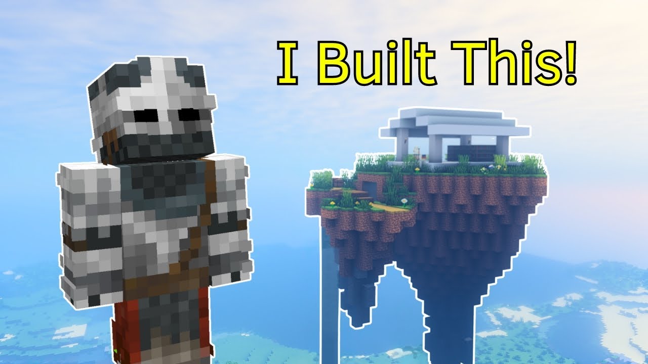 I Built This Enchanted Floating Temple In Hardcore Minecraft! - YouTube