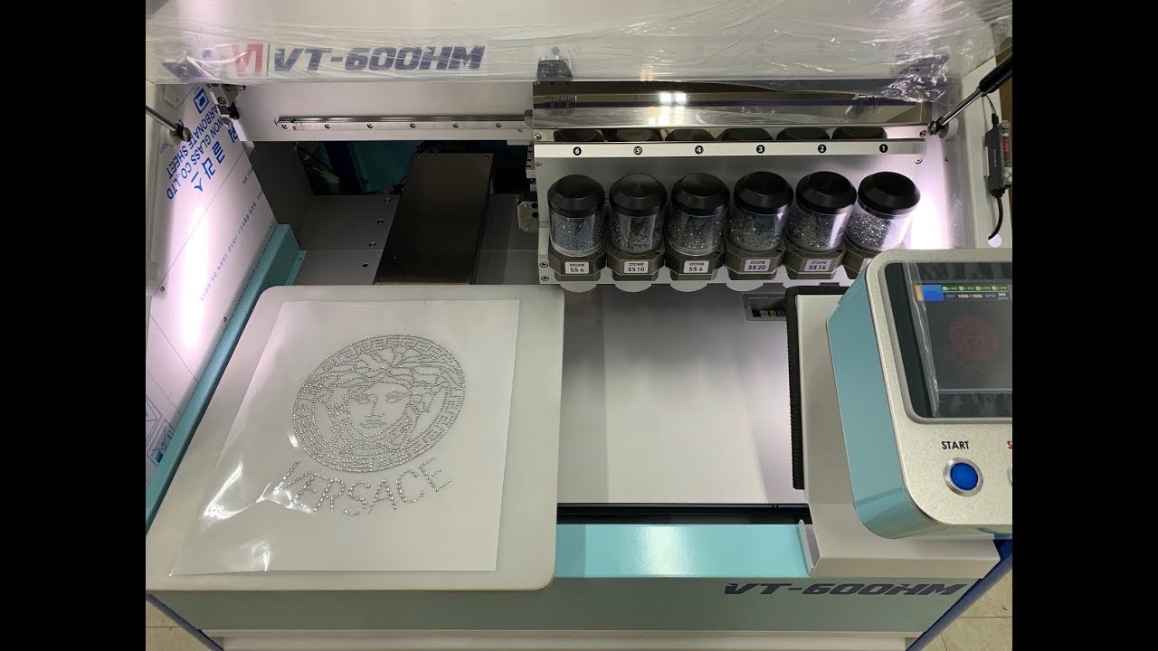 A simple way to use a rhinestone setting machine(VT-600HM) - YouTube