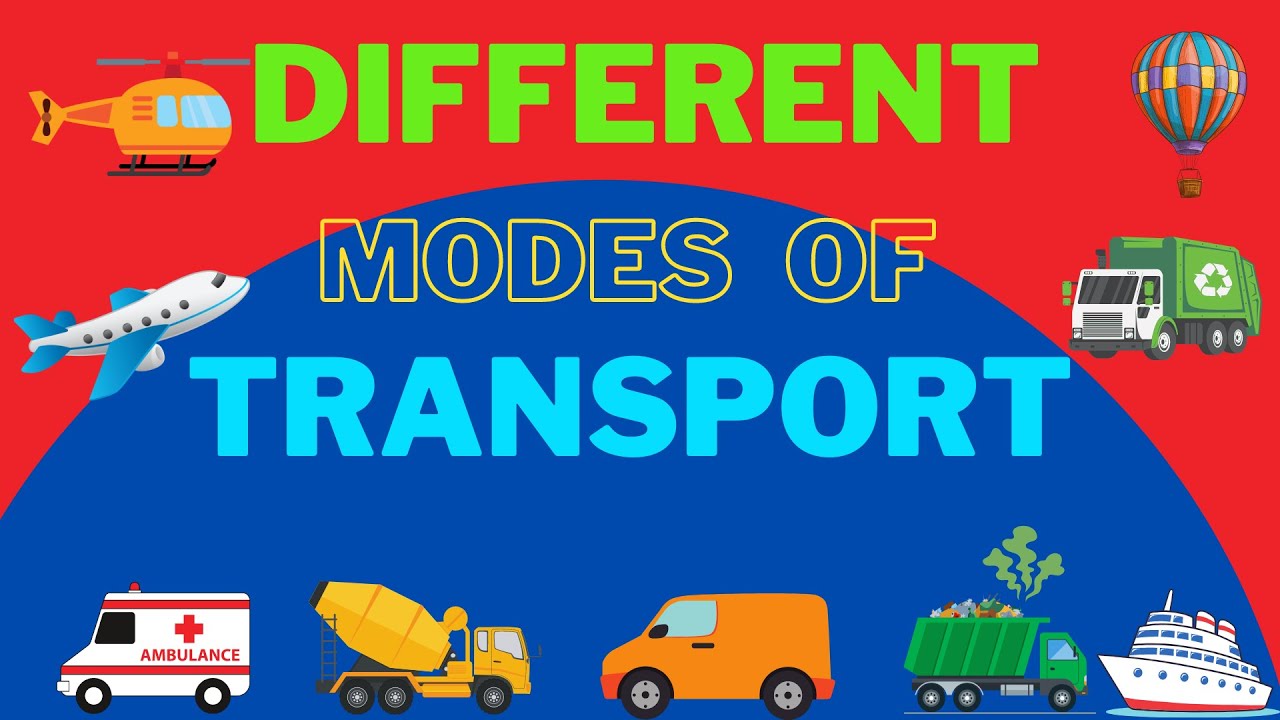 Different modes of transport for children|Land, Water and Air ...