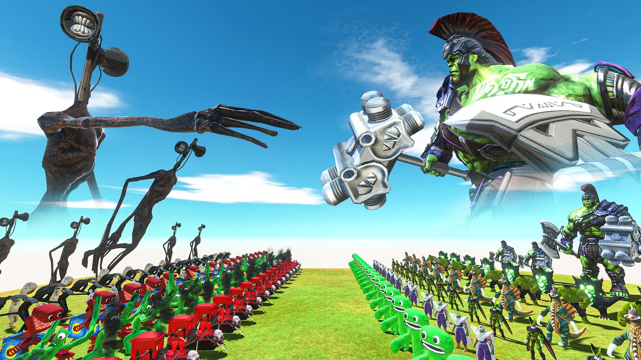 Epic Battle Unleashed - Green Team, Hulk VS Siren Head, SCP-096, SCP ...