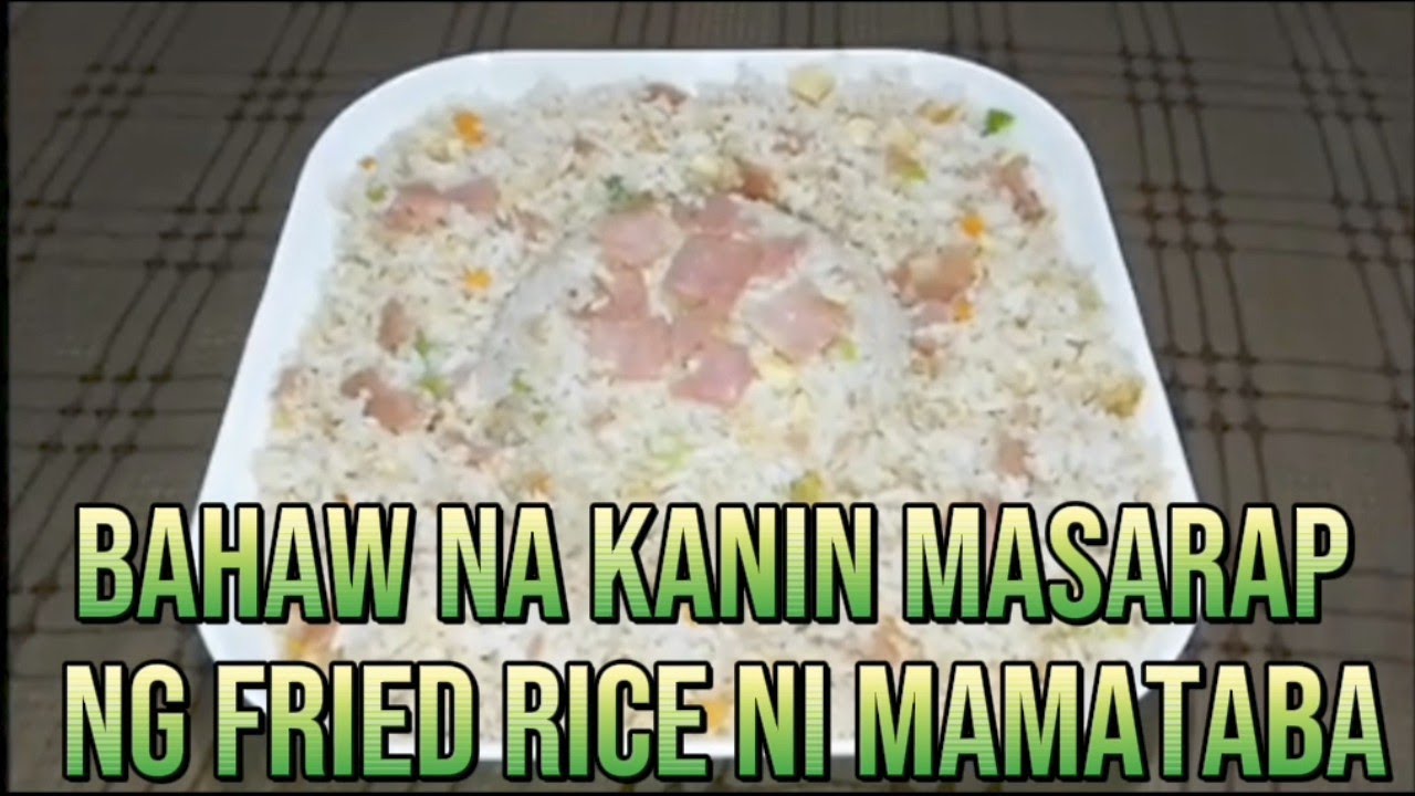 Vlog#584 | BAHAW NA KANIN MASARAP NG FRIED RICE NI MAMATABA #tipidtips ...