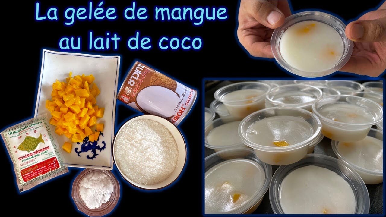 La Gelée de Mangue au Lait de Coco | Mango Ajar Jelly with Coconut Milk ...