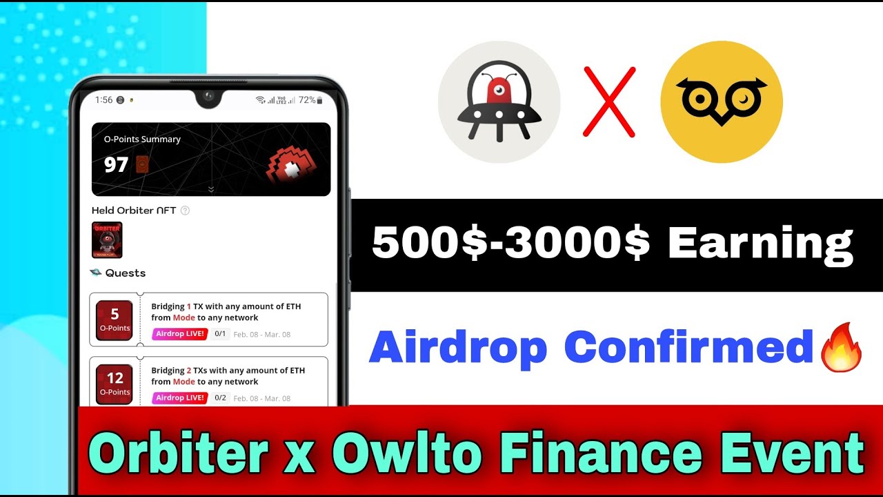 50$-3,000$ Orbiter & Owlto Finance Airdrop | Owlto Finance Airdrop ...