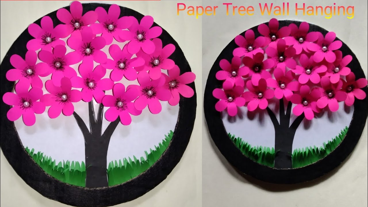 Paper Tree wall hanging craft | Paper craft idea using cardboard । Diy ...