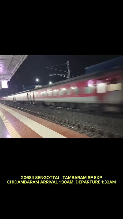 New Stoppage Provided for20683/84 Tambaram-Sengottai SF Exp,Sengottai-Tambaram SF Exp at ...