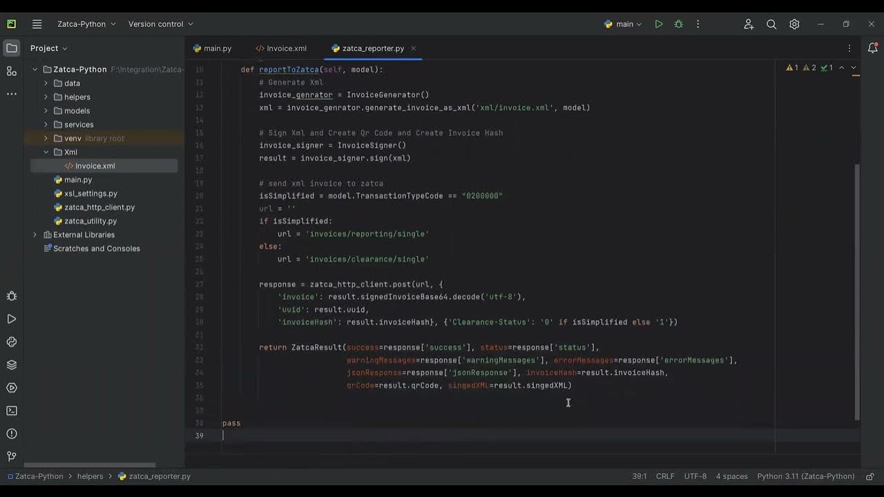 C# & Python (Zatca Phase 2 Invoices) الفاتورة الالكترونية المرحلة ...
