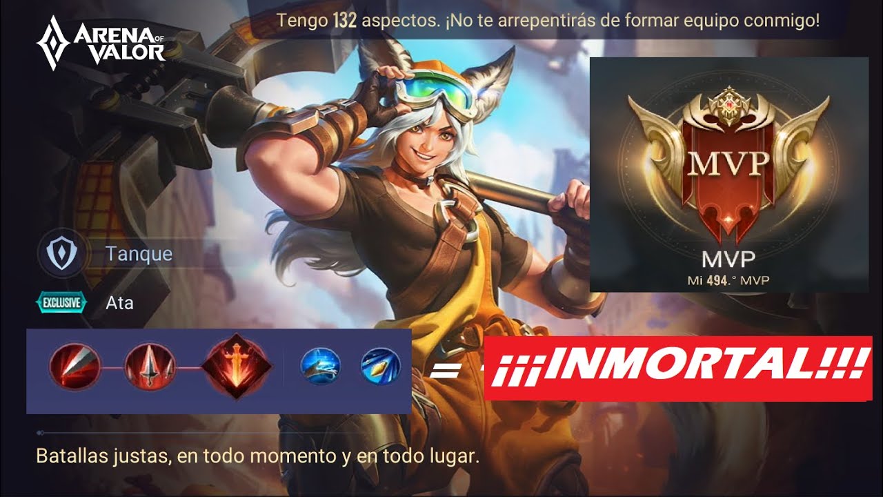 Arena of Valor ~ ATA MAESTRO OP MODO INMORTAL - YouTube