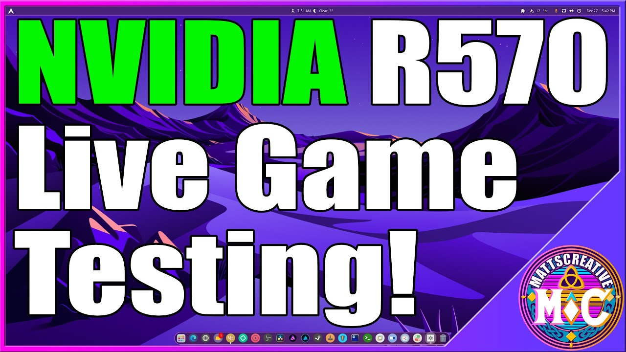 Linux Nobara 41 Stream | Testing NVIDIA 570 DRIVERS | Gnome 47 - YouTube