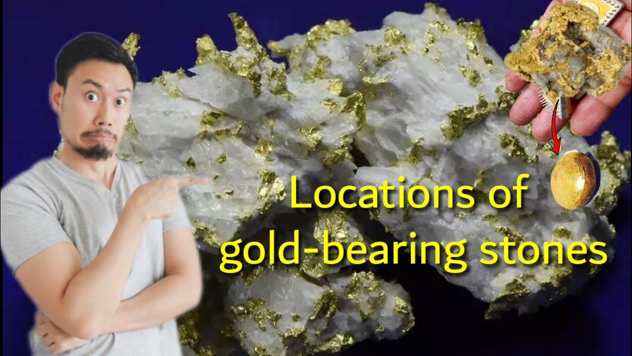 Locations of gold-bearing quartz stone - YouTube