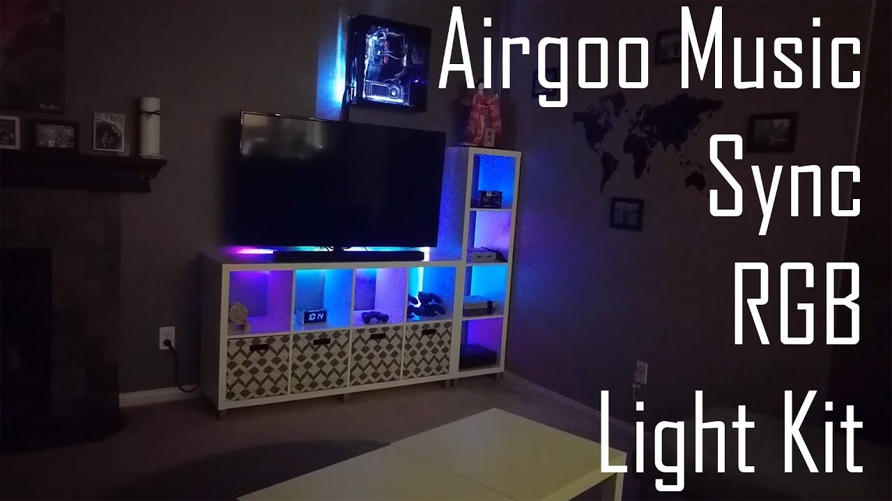 Airgoo Music Sync RGB Light Kit Overview - YouTube