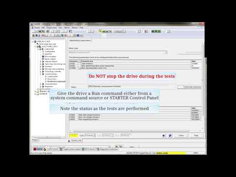 44: Perform a Motor ID Routine via Sinamics STARTER - YouTube