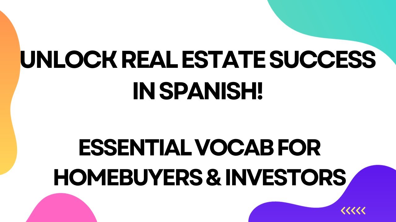 Real Estate Vocabulary in Spanish #howtolearnspanish, # ...