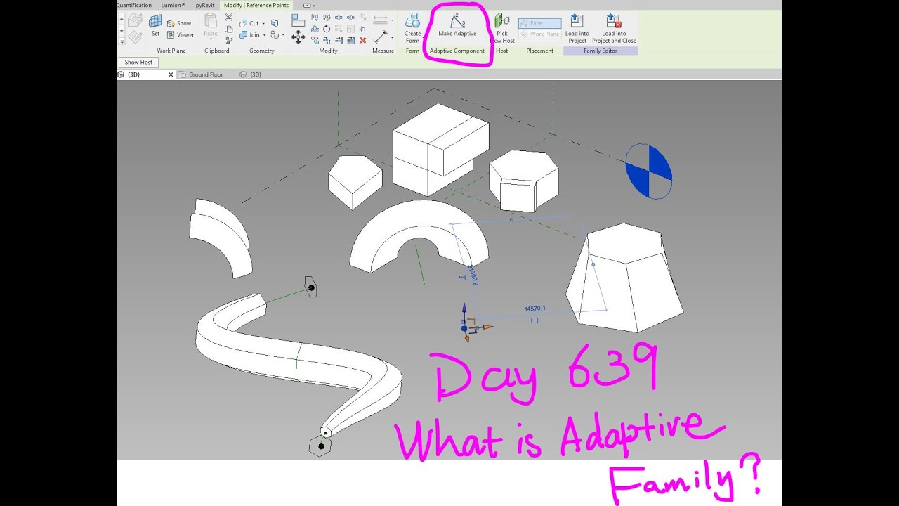 Revit Exercise (Day 639) What is Adaptive Family and When do we need it ...