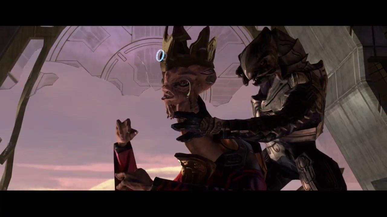 Halo 3 the Arbiter kills the prophet of truth - YouTube