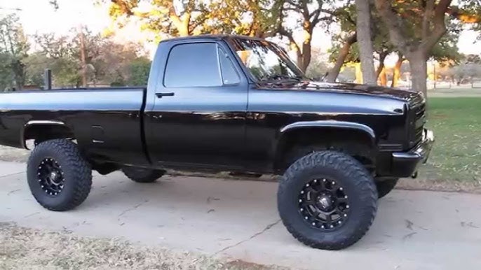 1978 Black Chevy Lifted