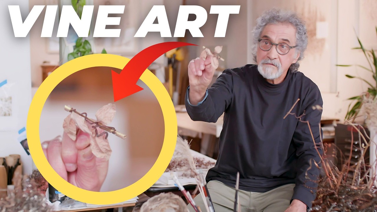 This Artist Makes Mind-Blowing 3D Art Using Only Vines! - YouTube