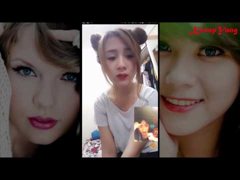 Asian cute couple chatting on bigo live#1