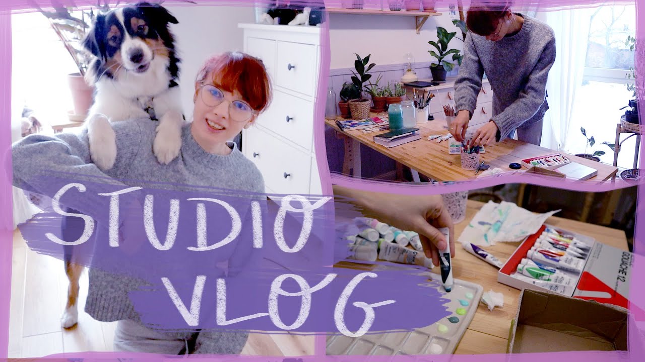 Studio Vlog 027 Day in My Life As An Illustrator, True Story - YouTube