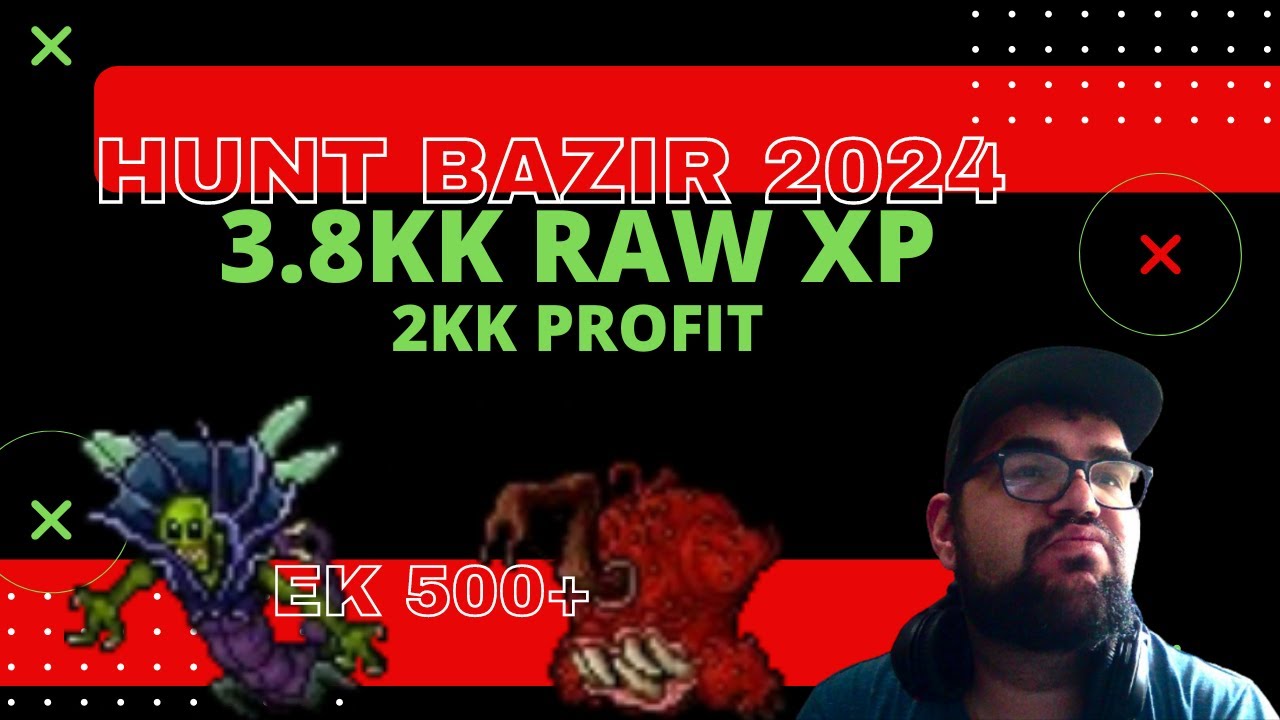 Tibia/Rubinot - Selo Bazir EK 500+ 3.8KK XP Raw 2KK+ Profit. - YouTube