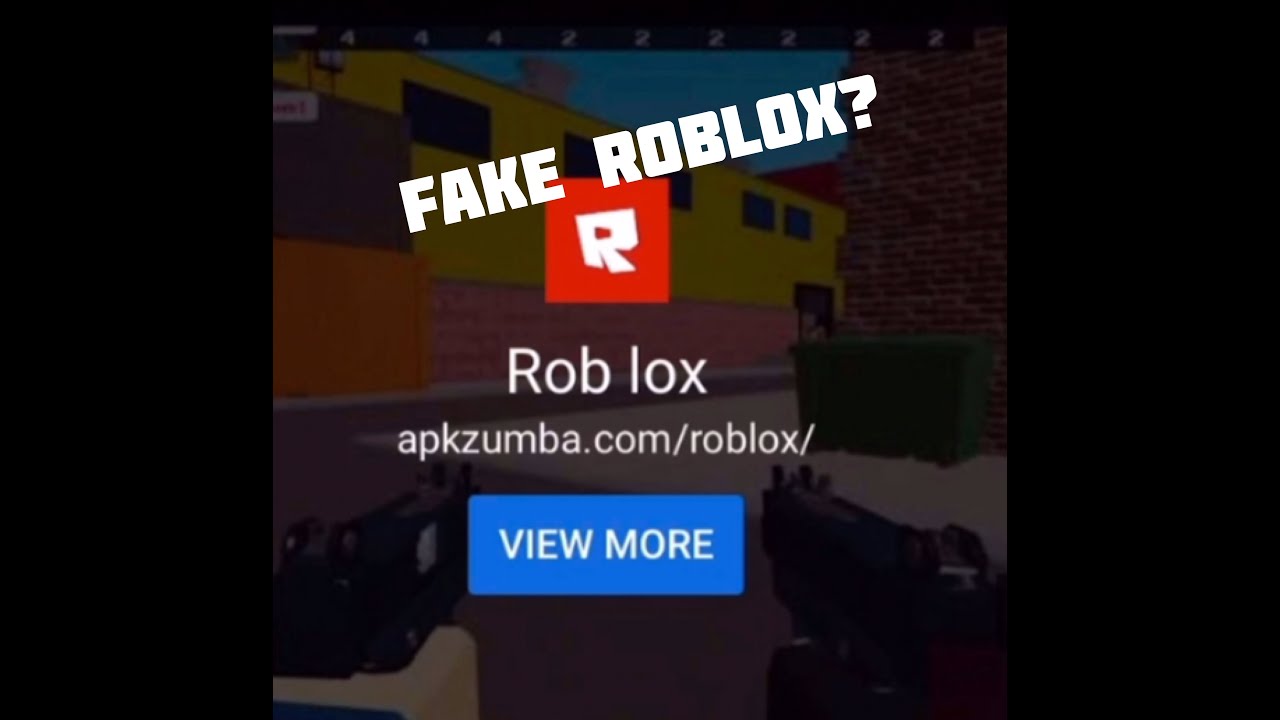 Fake Roblox? - YouTube