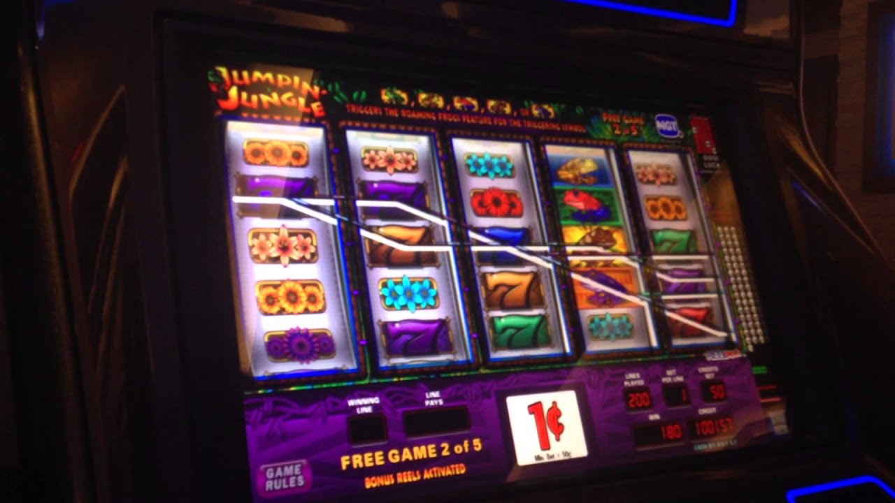 JUMPIN JUNGLE SLOT MACHINE BONUS WIN - YouTube