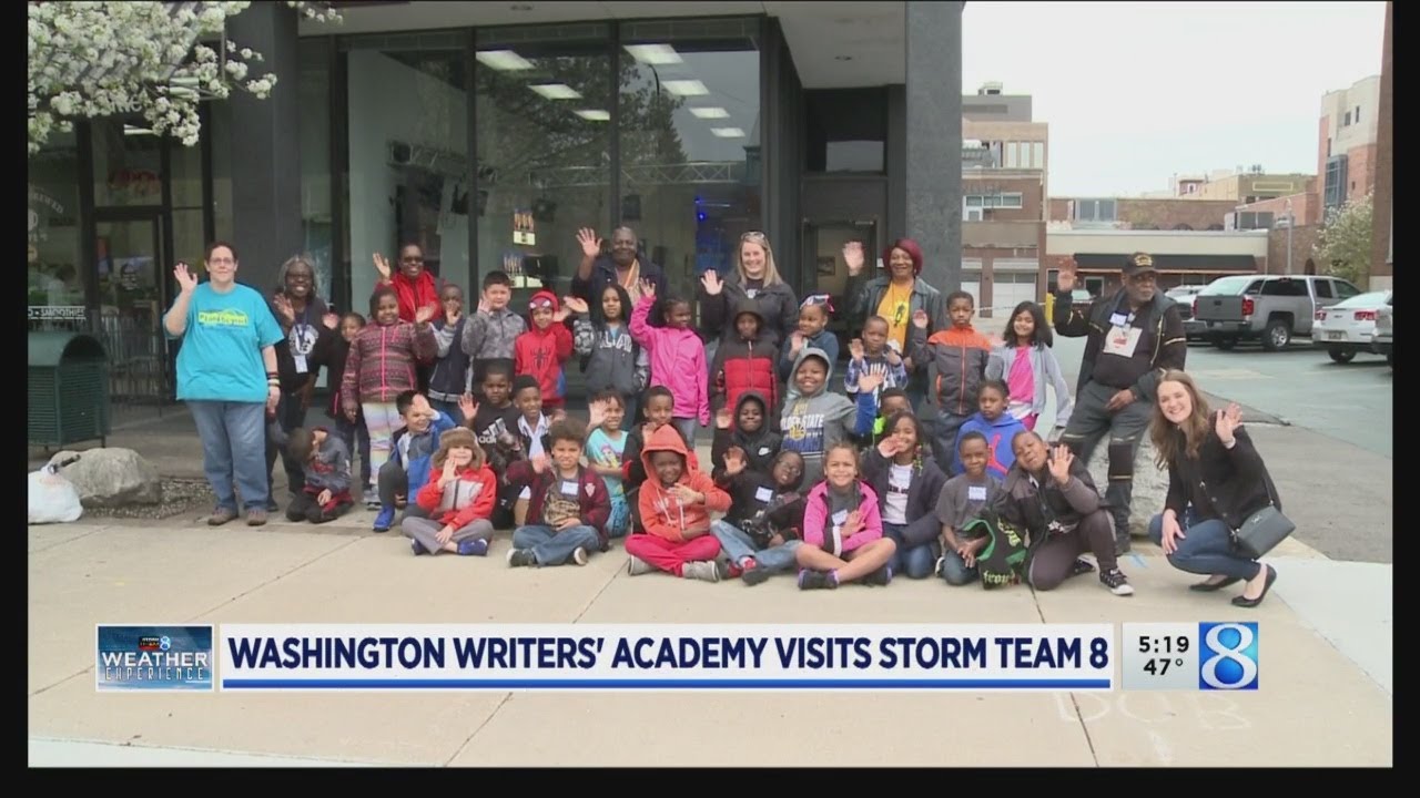 Washington Writers' Academy Visits Storm Team 8 - YouTube