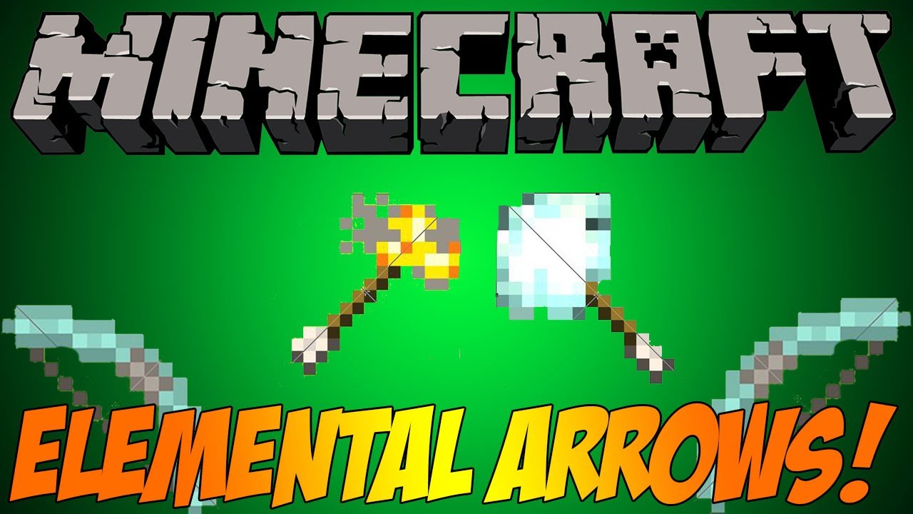 Minecraft : Mod Showcase - Elemental Arrows - YouTube