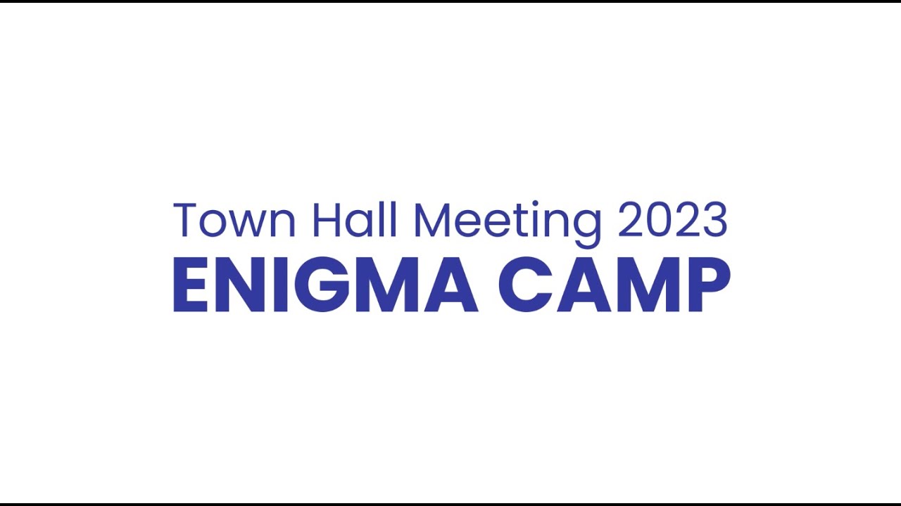 Townhall Enigma Camp 2023 - YouTube