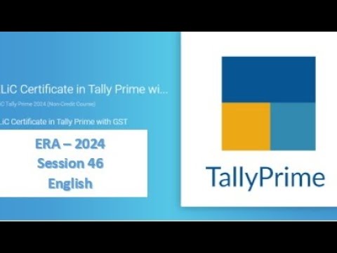 KLiC Tally Prime Era Session 46 Question English Era Session 46 - YouTube