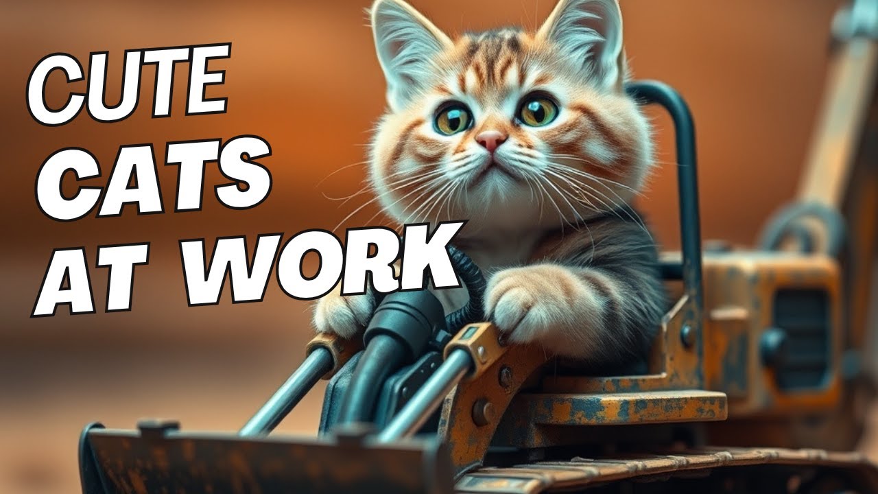 Cute Cats At Work / Relax for your eyes - YouTube