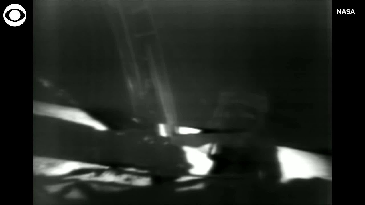WEB EXTRA: Apollo 11 First Steps On The Moon - YouTube