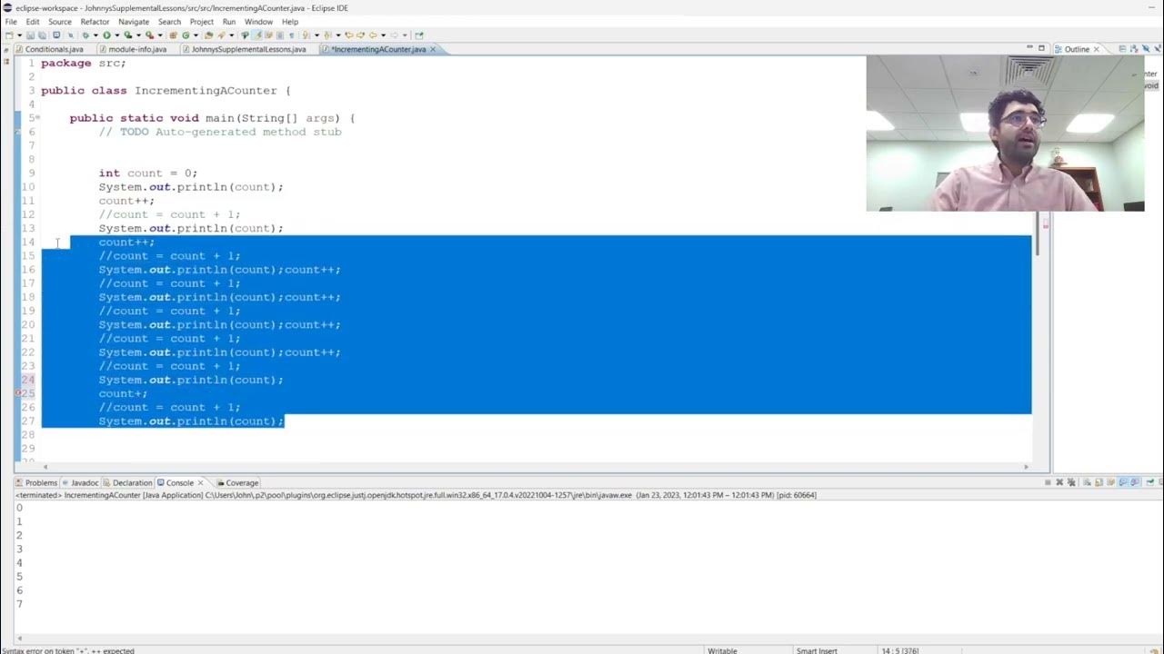 Incrementing And Decrementing Integers With And Youtube