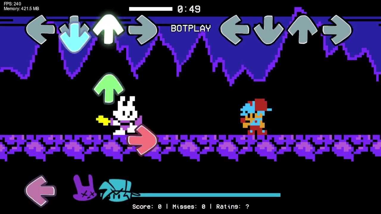 Vs Rory | Rabbit Knight FNF Mod | 🎶 *FLASHING LIGHTS* - YouTube