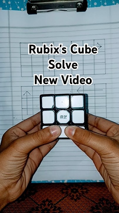 (3x3) Rubix's Cube Solve New Easy Technique #Shorts - YouTube