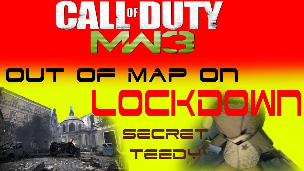 MW3 Glitches: Out of Map on Lockdown - Secret Giant Teddy Bear - YouTube