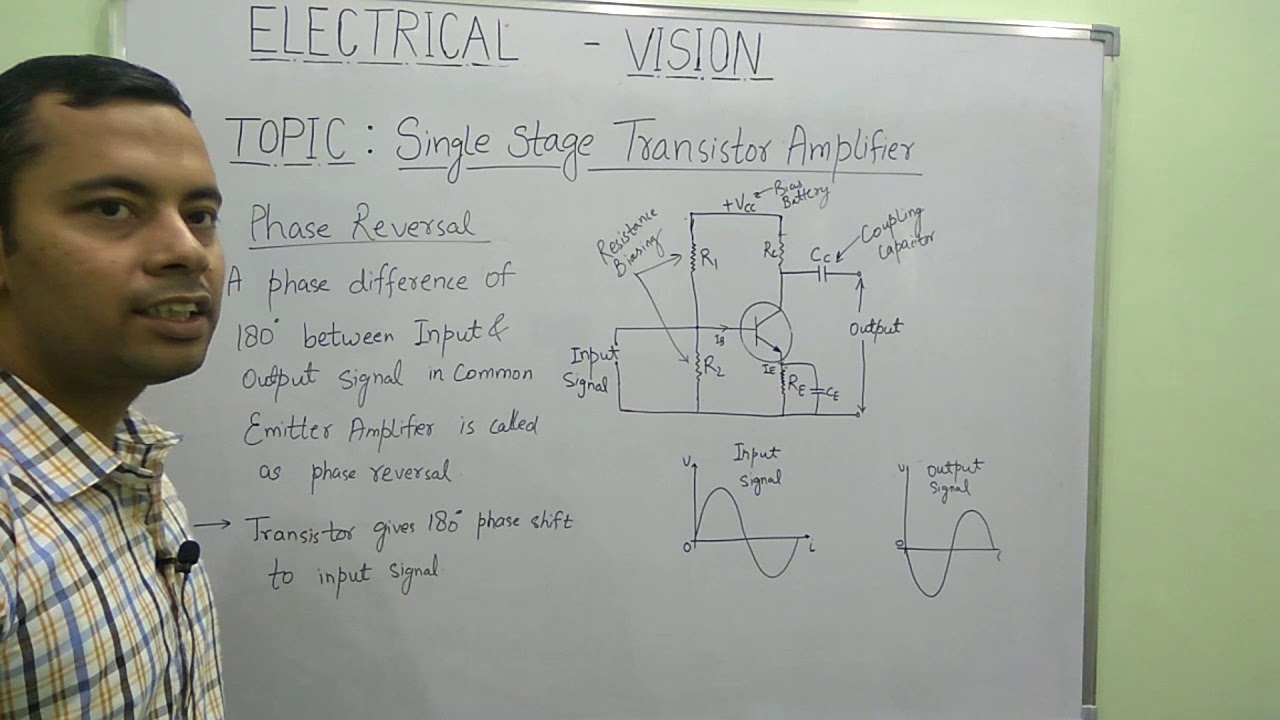 Single stage transistor amplifier | ELECTRICAL VISION | - YouTube
