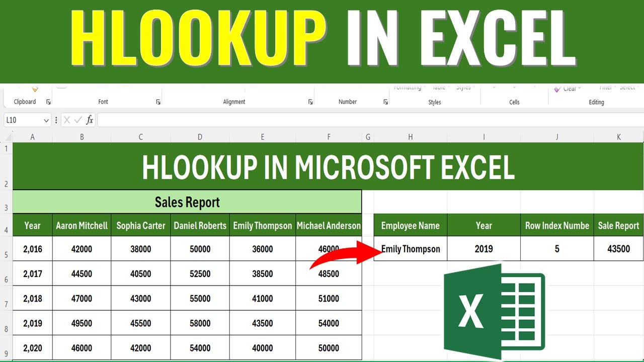 How To Use HLOOKUP Formula in Microsoft Excel || HLOOKUP in Excel ...